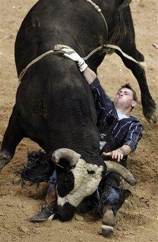 Lostroh world´s best bull rider CCTV-International