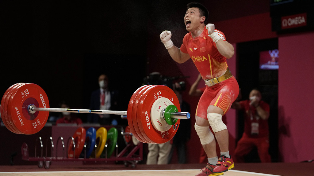 Chinese weightlifter Chen rallies to clinch Olympic men's 67kg gold ...